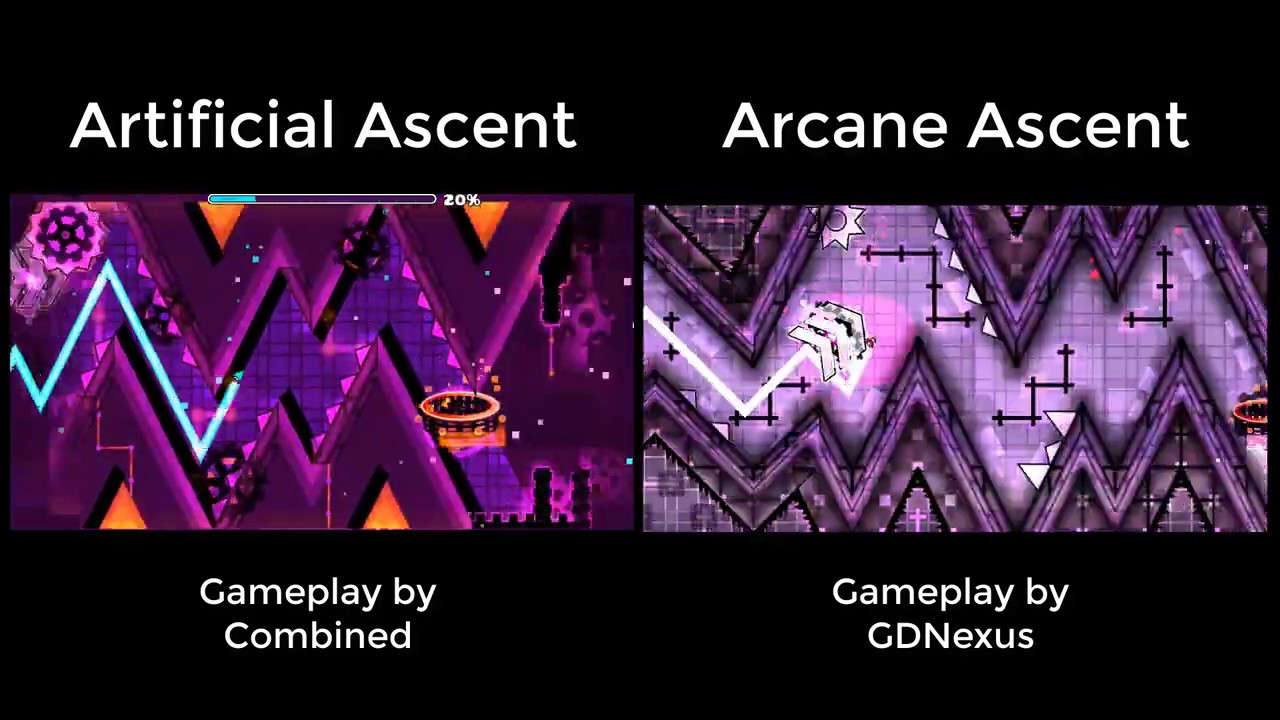 Artificial Ascent vs Arcane Ascent (Comparison side by side) | Geometry ...