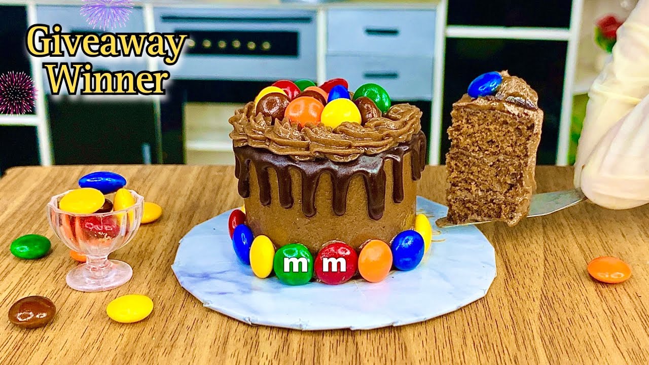 Miniature Chocolate M&M Cake🍫 How To make Moist Chocolate Cake ...