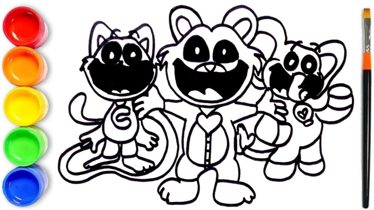 How to draw all Smiling Critters | Smiling Critters | Poppy Playtime ...