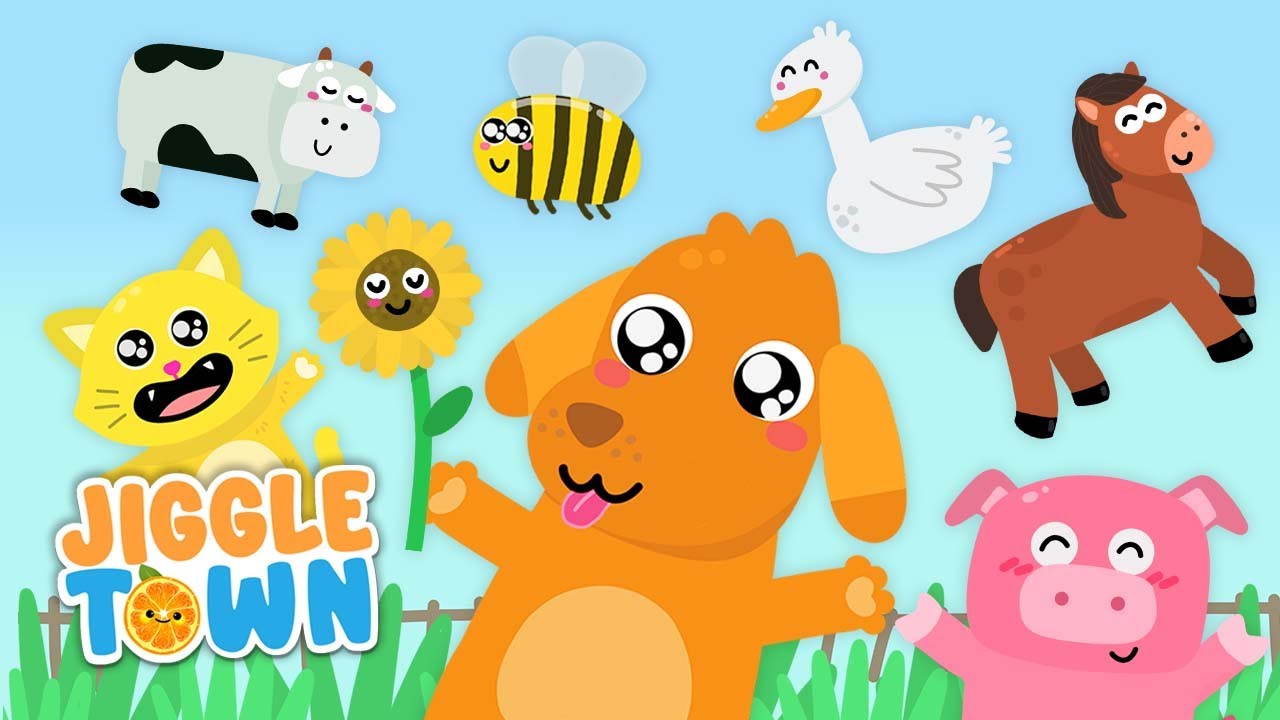 Baby Animals Sensory video Dancing to upbeat music - YouTube