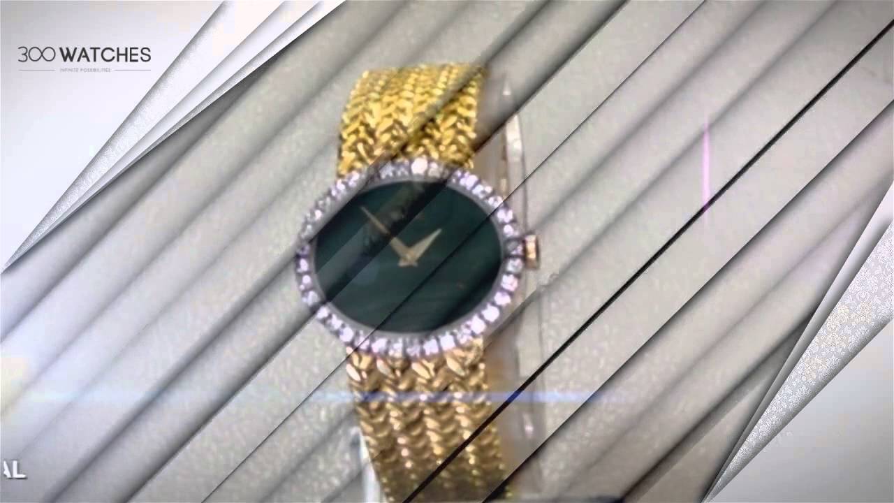 Piaget 6806 Green Malachite Dial 18k Yellow Gold Diamond Quartz Watch ...