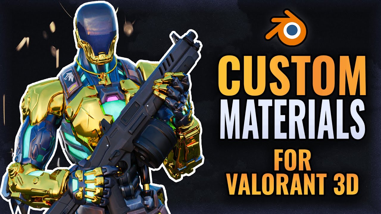 ADDING CUSTOM MATERIALS TO VALORANT AGENTS | Blender Tutorial for ...