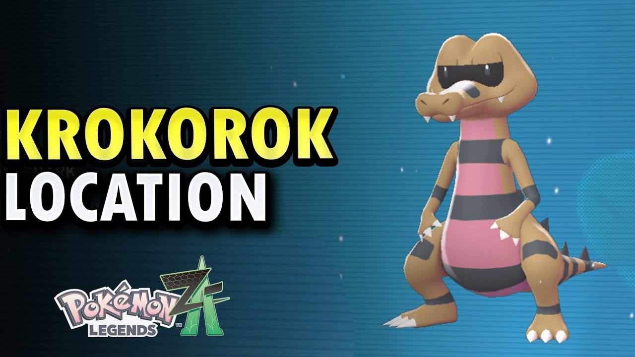 Krokorok Location - Pokedex No.123 Pokemon Legends Z-A - YouTube