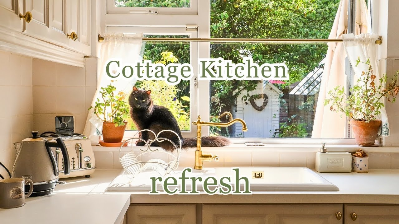 Transforming My Cluttered Cottage Kitchen 🏡 - YouTube
