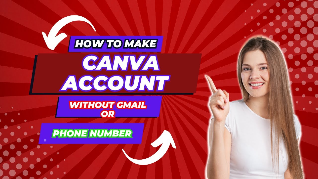 how to create canva account without gmail or phone number || Canva ...