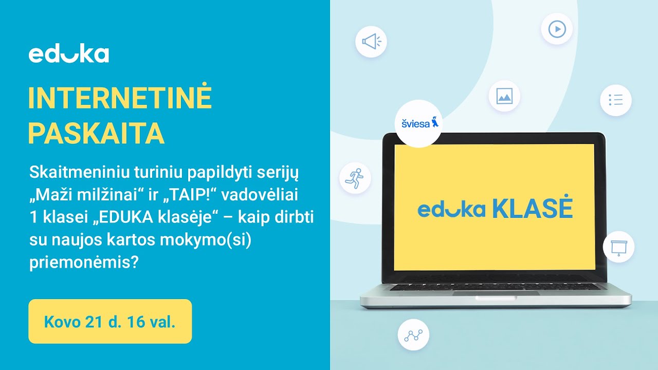 Skaitmeninis turinys „EDUKA" klasėje (serija „Maži milžinai") - YouTube