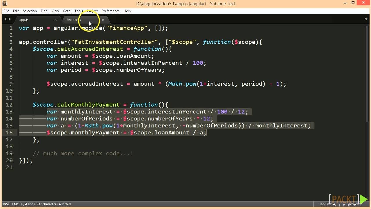 Building an Application with AngularJS Tutorial: Understanding Services | packtpub.com - YouTube