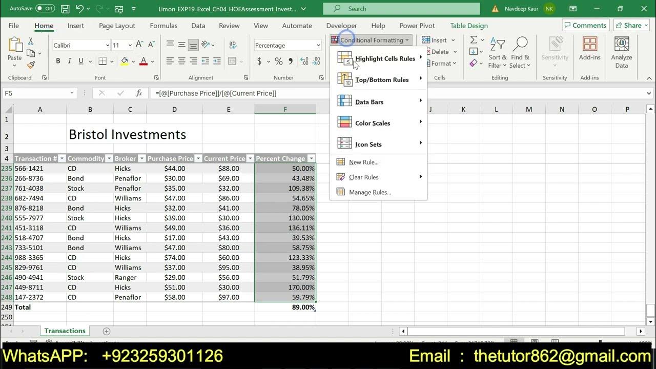 Exp19_Excel_Ch04_HOEAssessment_Investments | Excel Chapter 4 Investments Complete Solution 100% ...
