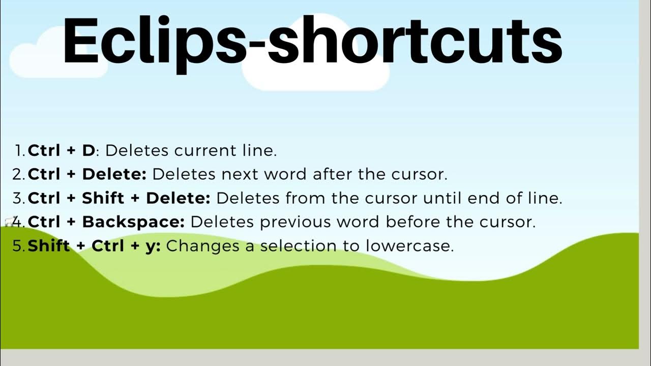 eclipse-shortcuts 1 - YouTube