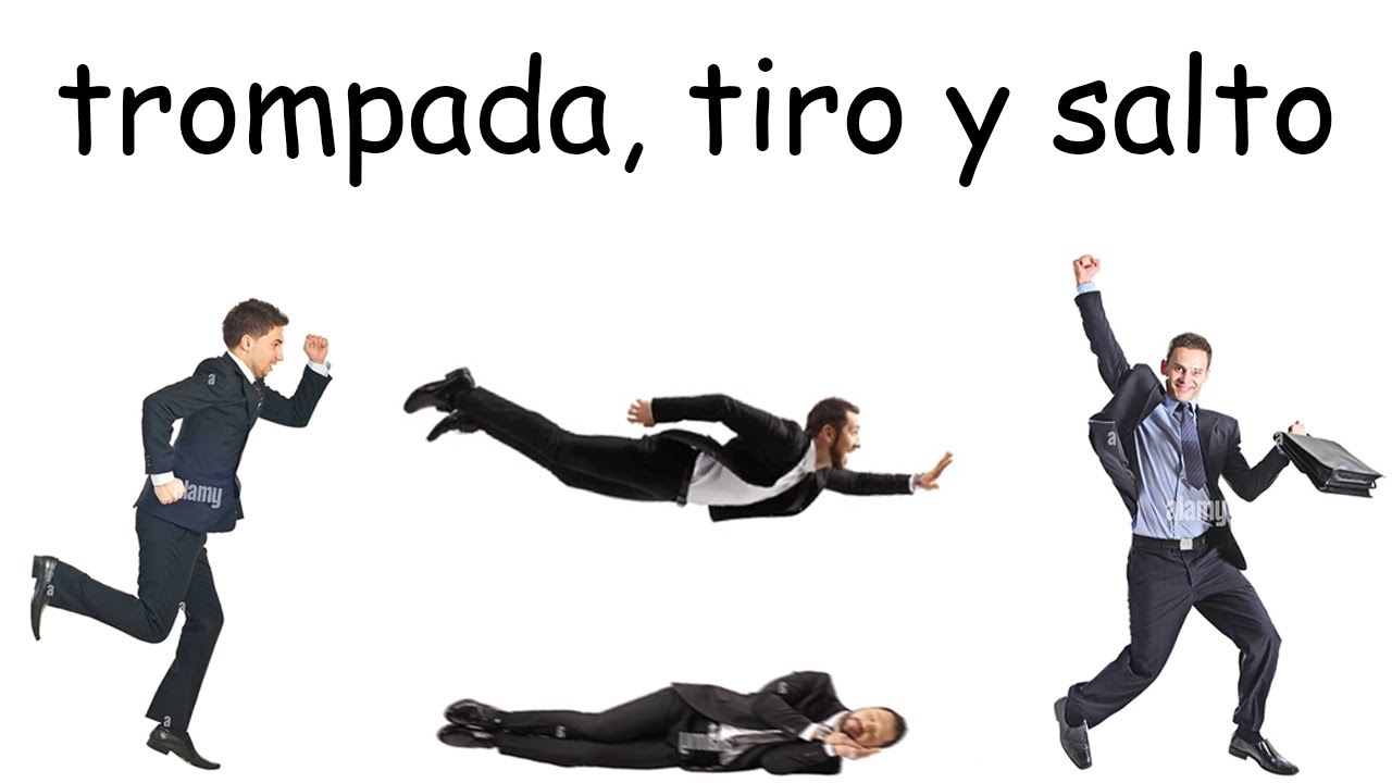 trompada, tiro y salto - YouTube