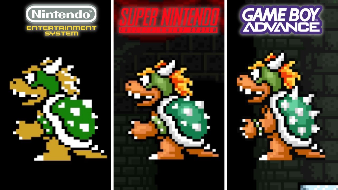 Super Mario Bros 3 - Final Boss Comparison (NES vs SNES vs GBA) - YouTube