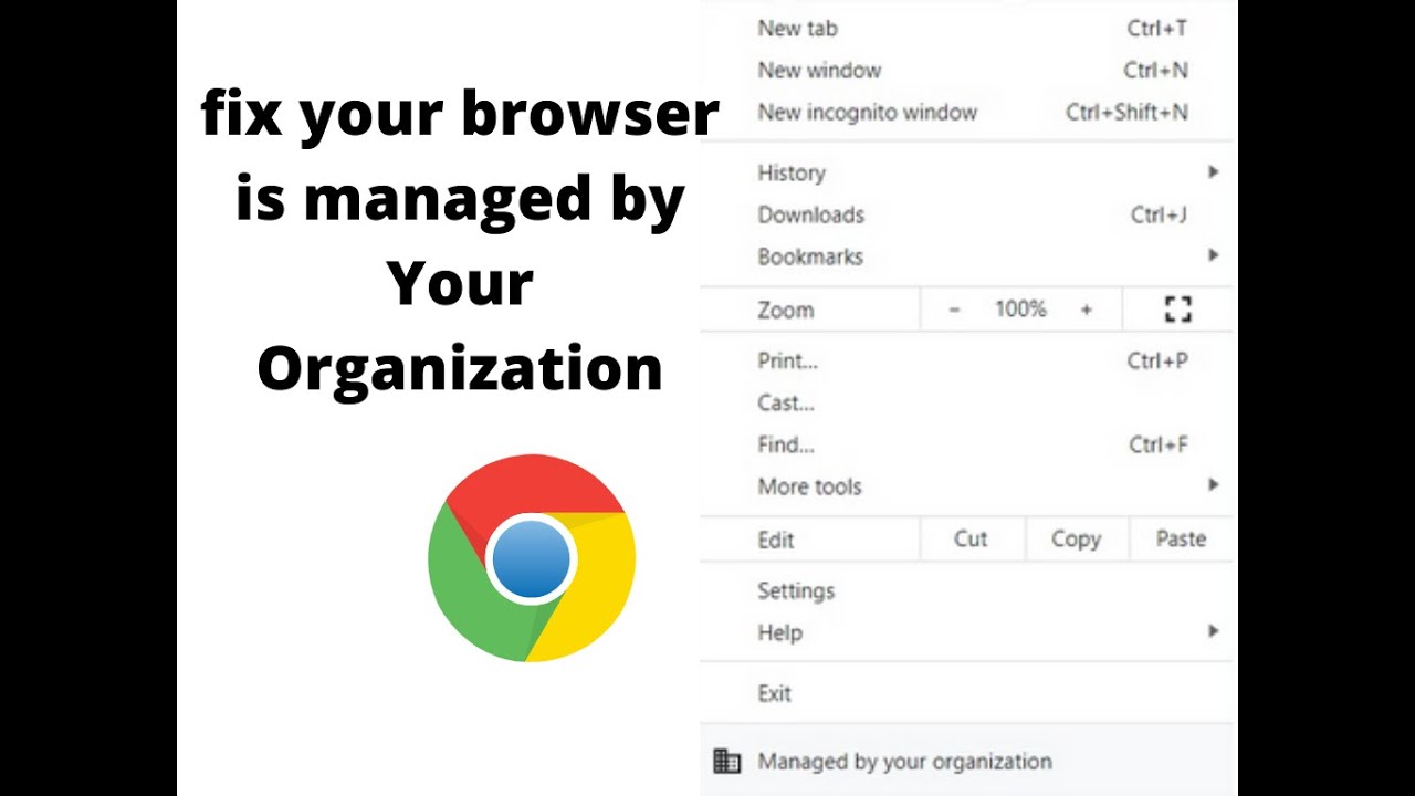 Google Chrome Fix Managed by your Organization in Windows 7, 8, 10 ...