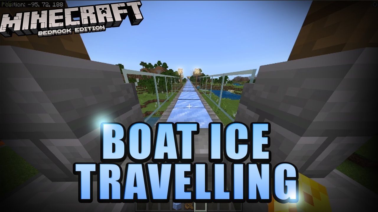 TRAVELLING ACROSS ICE ON A BOAT!!! EASY MINECRAFT TUTORIAL - YouTube