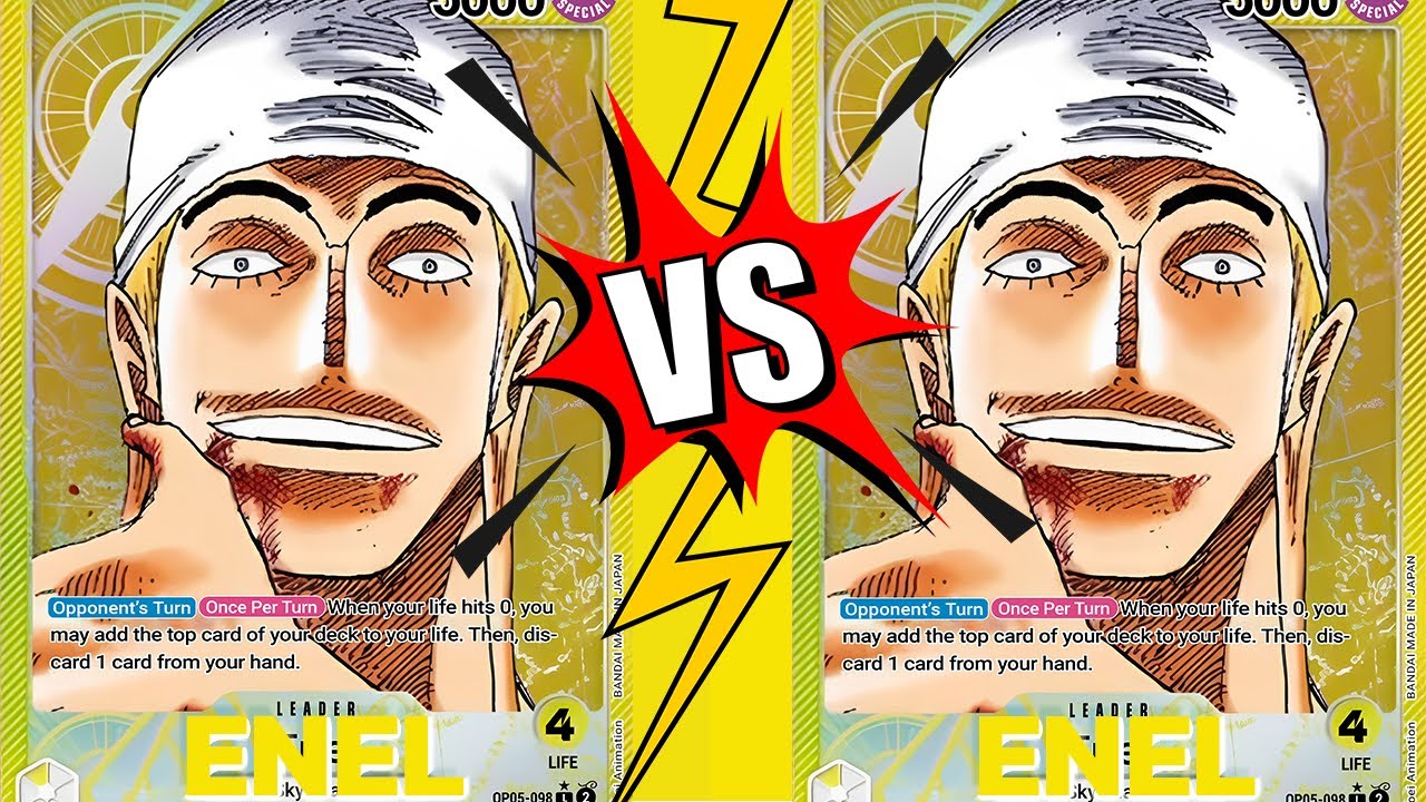 [OPTCG] Yellow Enel vs. Yellow Enel(Rush) - EB-01 - One Piece Card Game ...