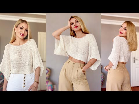 Stradivarius Pelerin Kesim Bluz | Örmesi Keyifli, Giymesi Havalı!