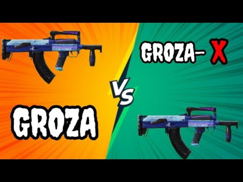 GROZA VS GROZA-X FIRING IN GLOOWALL #freefiremax #gaming # ...