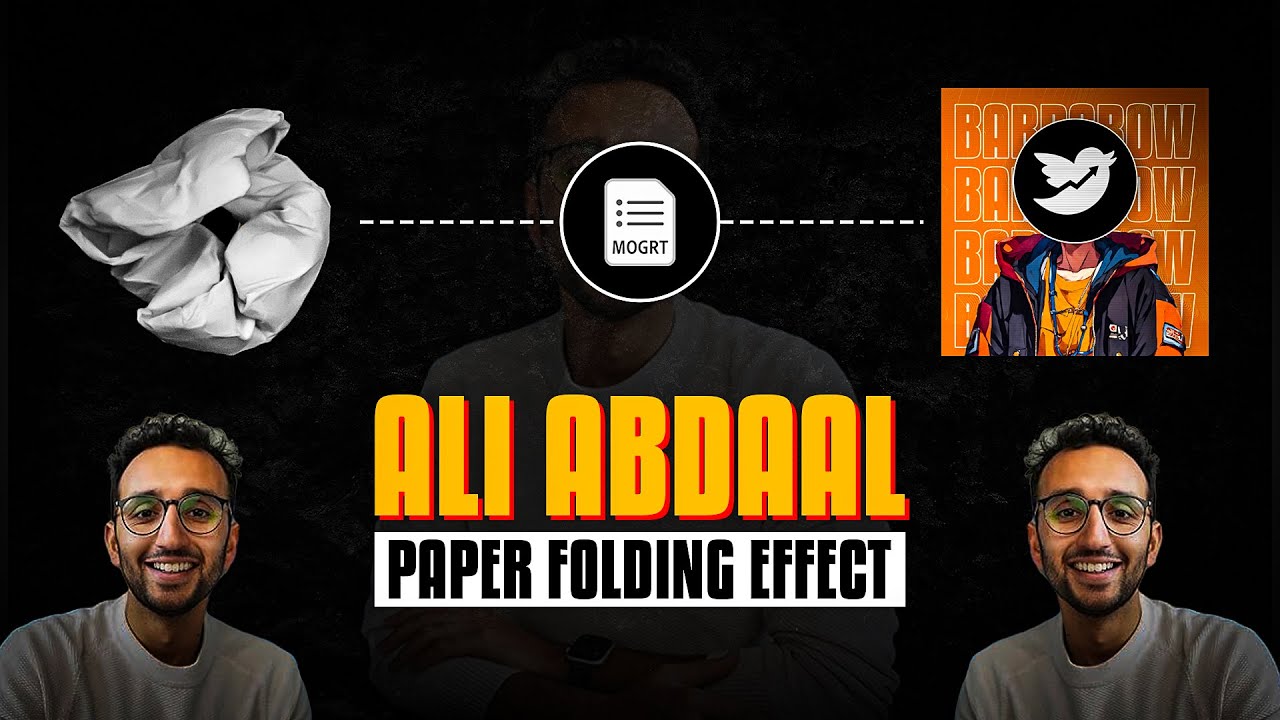 Ali Abdaal Paper unFolding Animation Preset For Premiere Pro | Paper ...