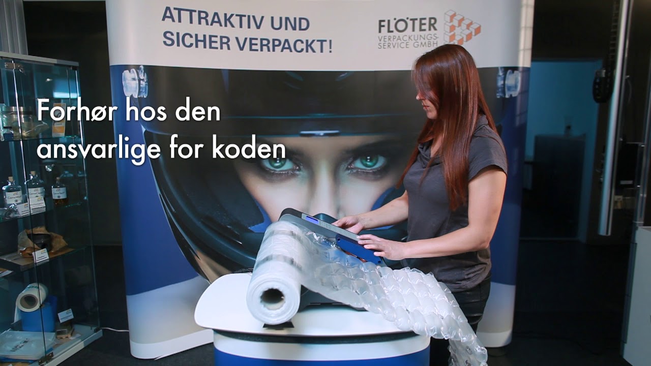 STOK Emballage: AirWave 1 luftpudemaskine - YouTube