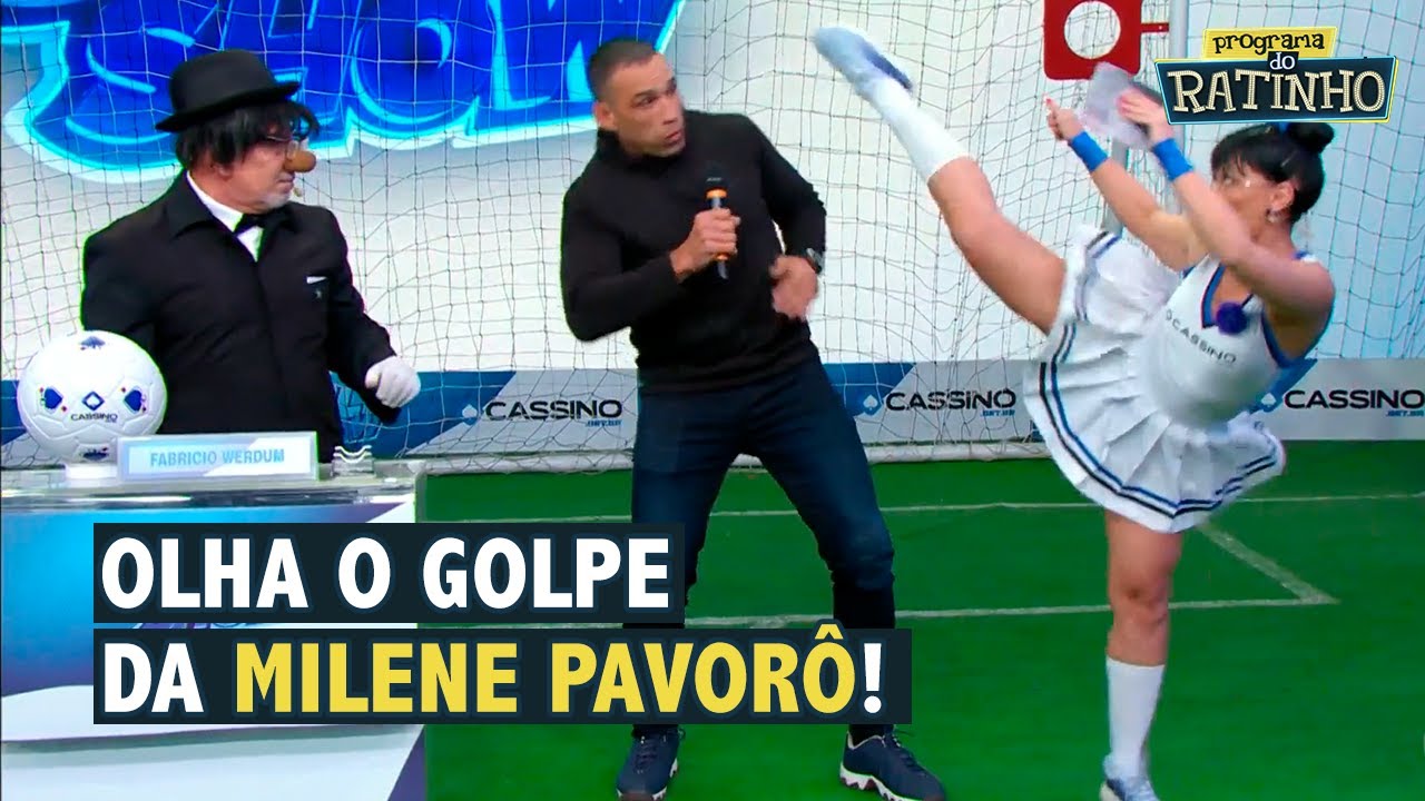 Milene Pavorô dá golpe em Maurício Werdum no Gol Show | Programa do ...