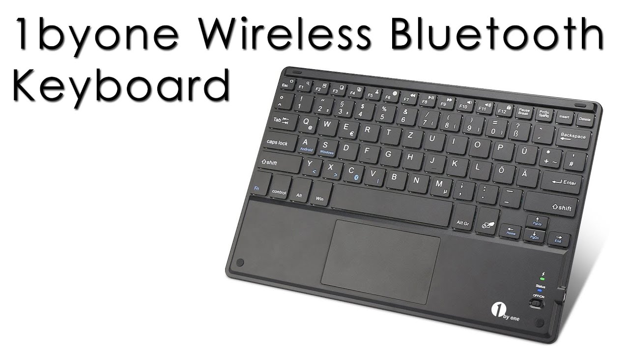 1byone Wireless Bluetooth Keyboard Review - YouTube
