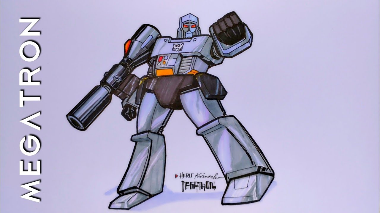 MEGATRON, Transformers, drawing Megatron - YouTube