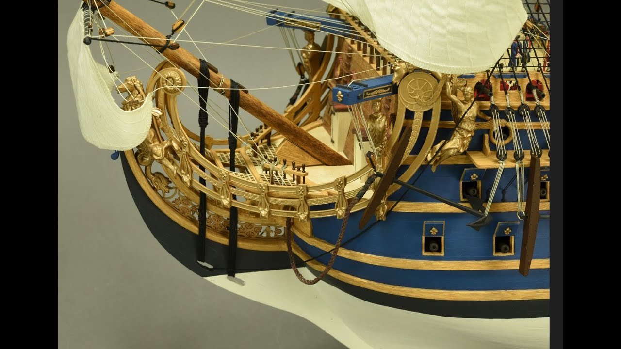 Wooden Model Ship ROYAL SUN build # 71 - YouTube