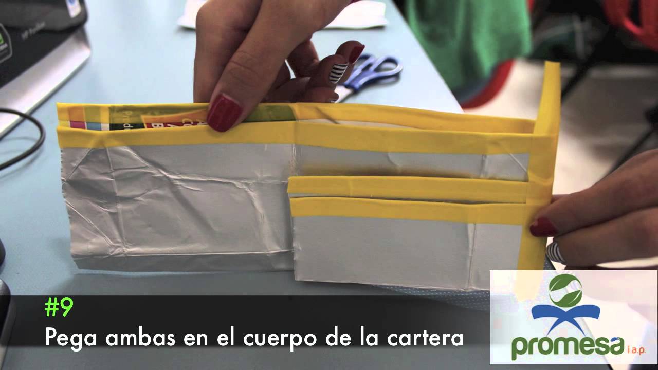 HTM DIY PROMESA IAP Carteras de Tetra Pak - YouTube