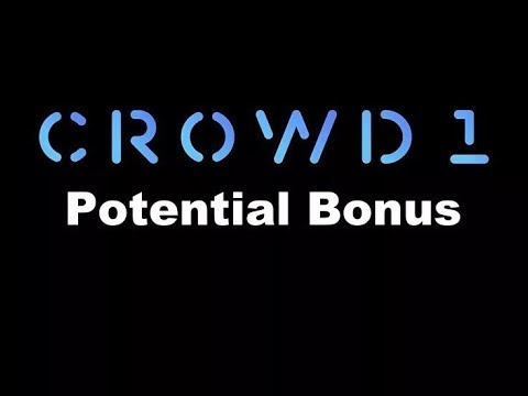 CROWD1 POTENTIAL BONUS - YouTube