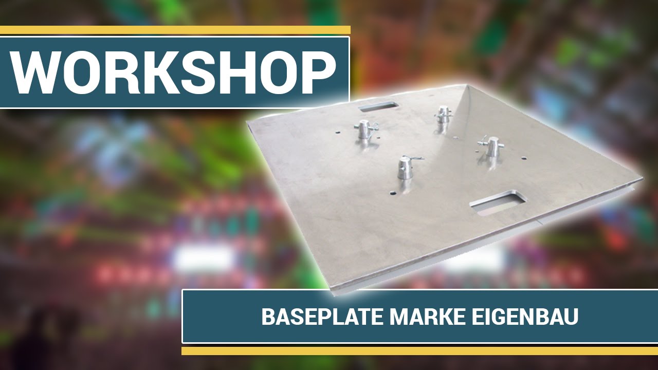 Bodenplatte für Traversen selber bauen - DIY Tutorial - YouTube