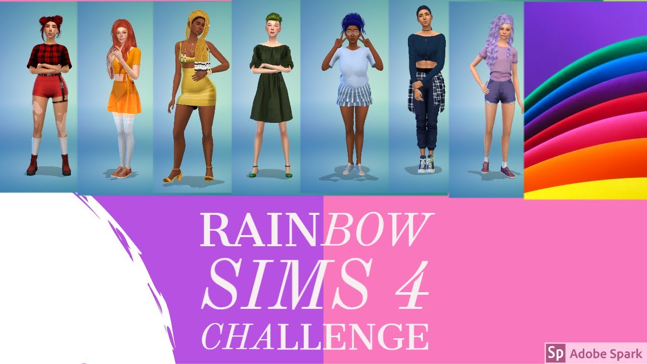 Rainbow Sims Challenge #1 - YouTube