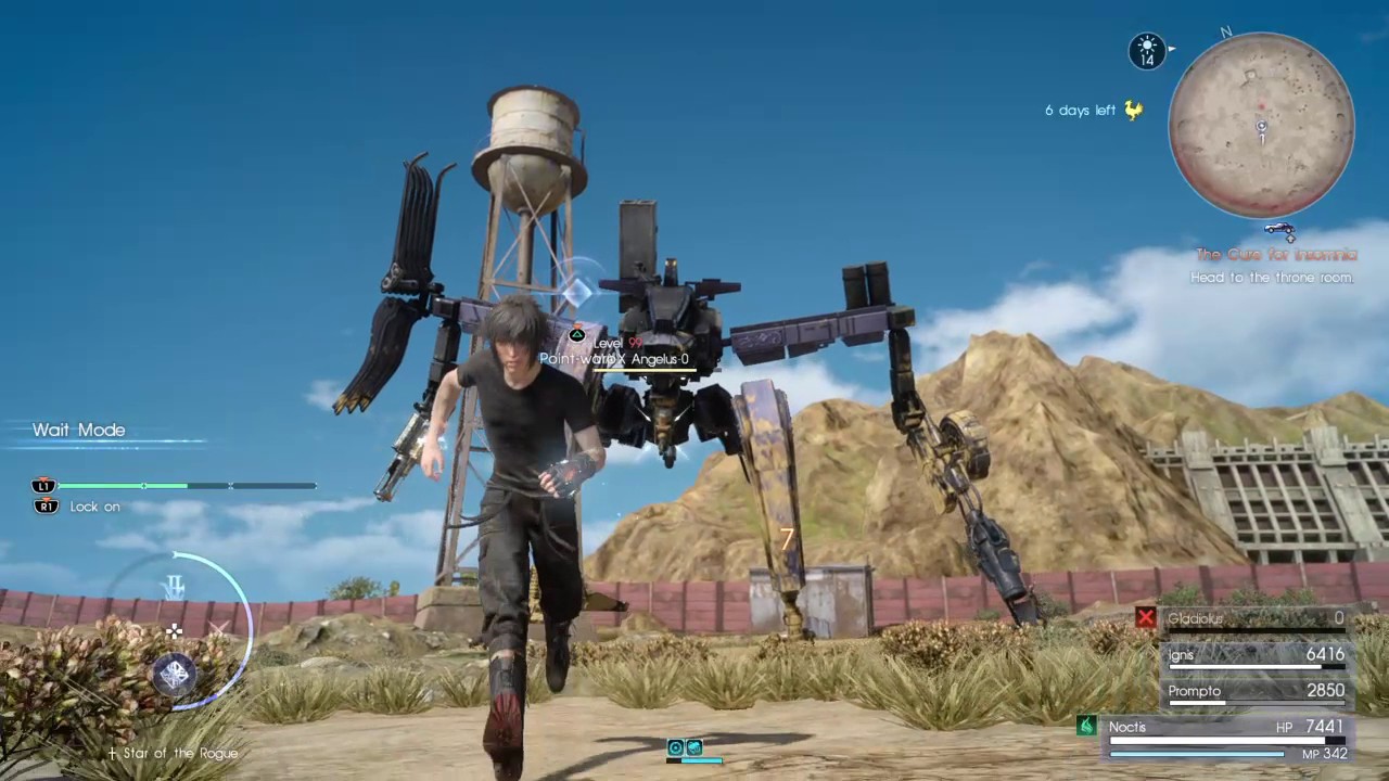 FINAL FANTASY XV Beat Max-Angelus-0 Using Wait-Mode only 4Minutes ...