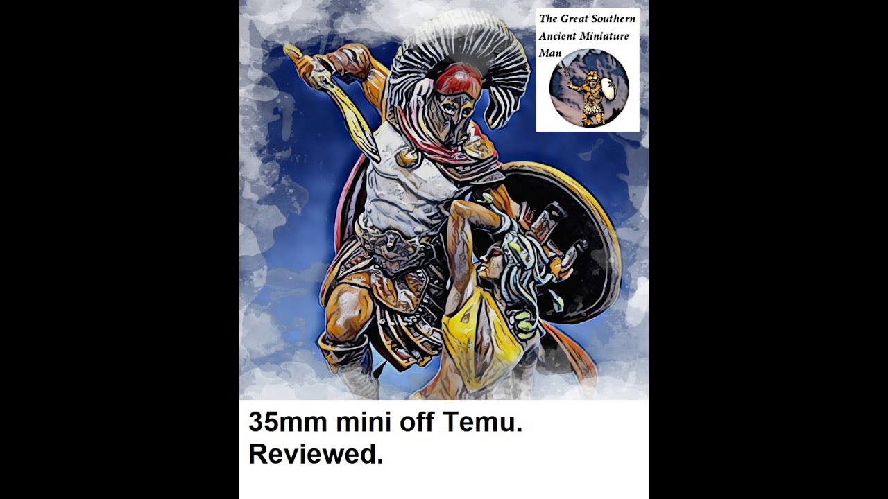 35mm Greek hero v Medusa. Review of miniatures off Temu - YouTube