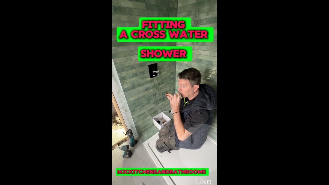 How to fit a cross water shower? 3 #plumbing#Bathroom renovation#Shower ...