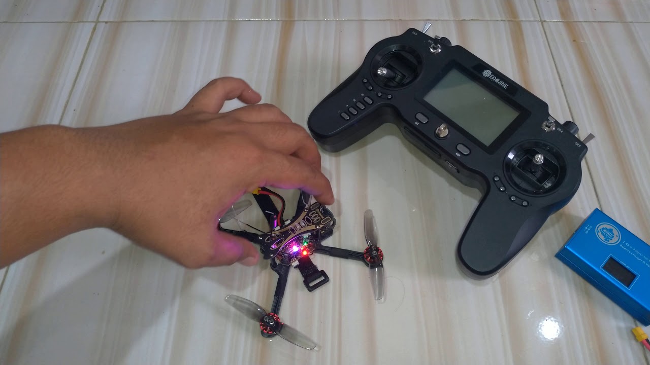 Eachine novice 3 baterai eror dan remot tidak konek dengan drone - YouTube
