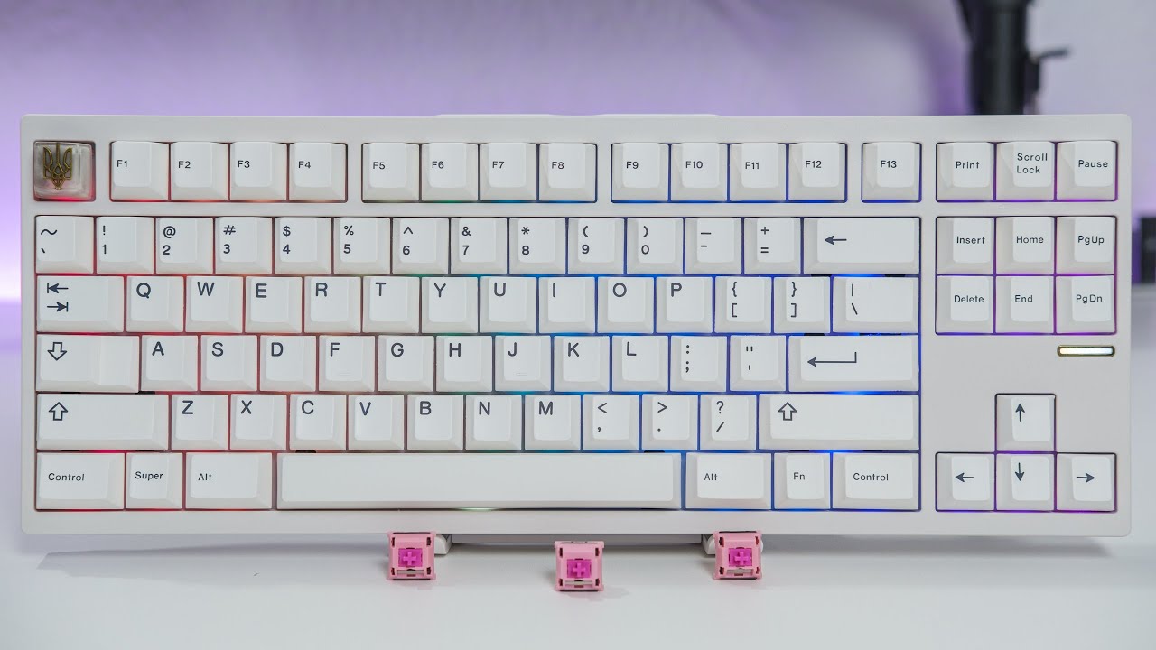 ⌨️ QwertyKeys QK80 - Gazzew Boba Gum lubed typing sounds - YouTube