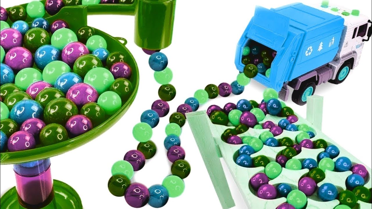 satisfying marbles racing on the marble track |ASMR HABA - YouTube