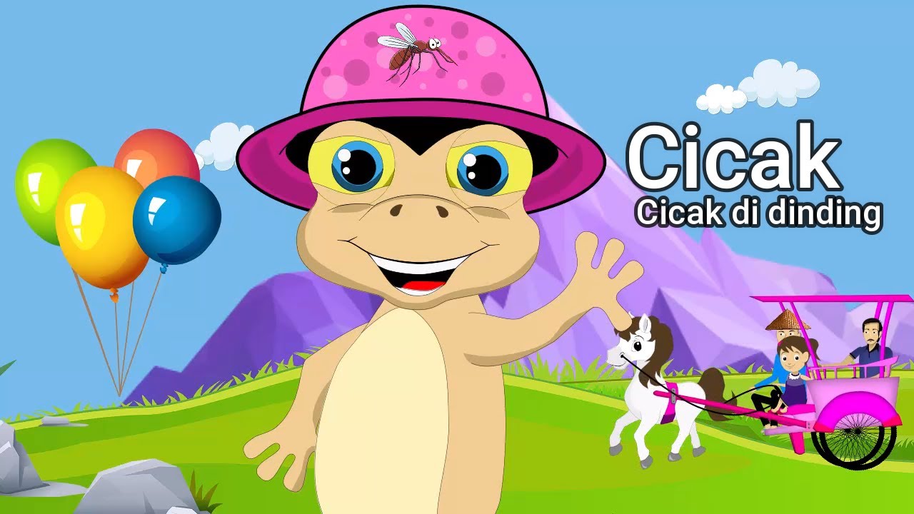 Cicak cicak di dinding topi saya bundar dan lain nya - YouTube