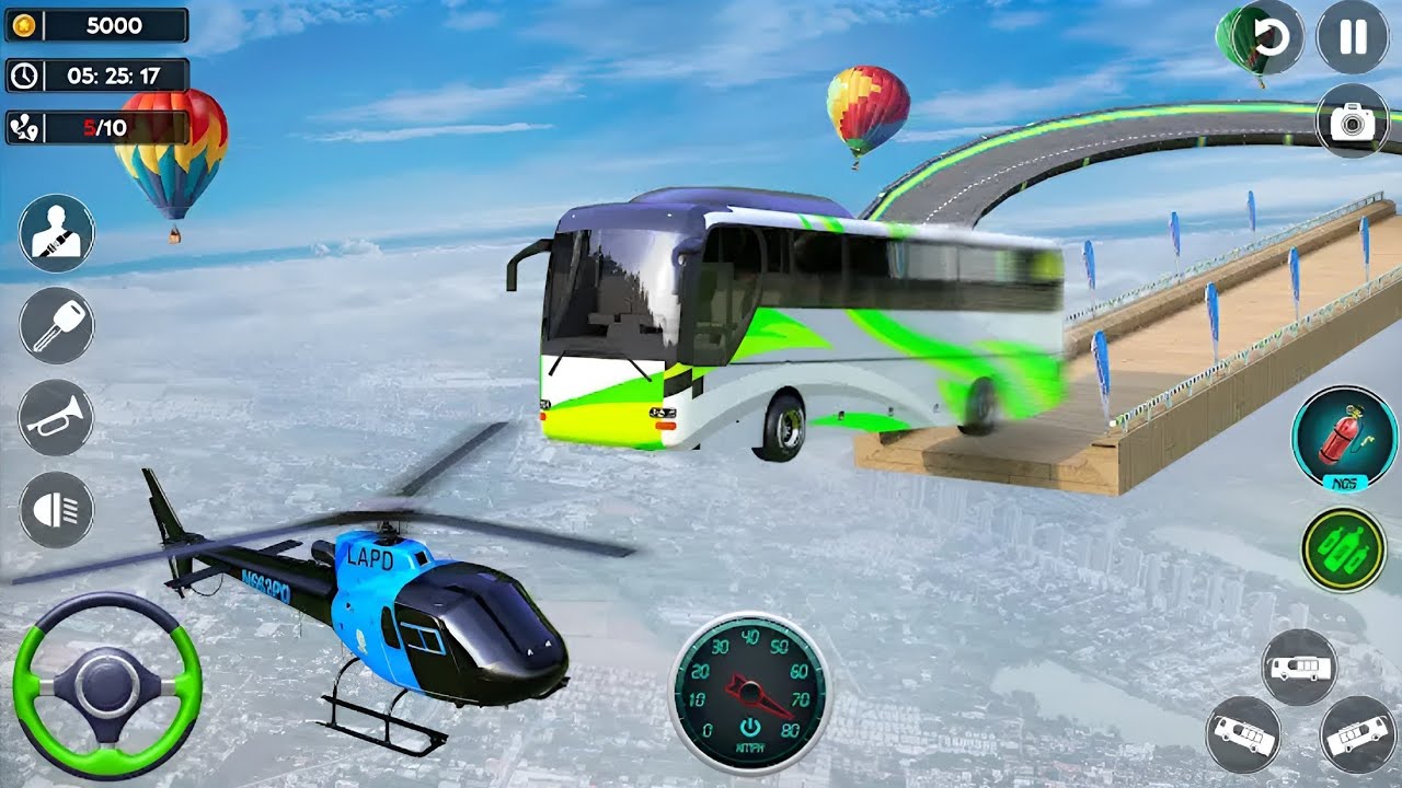Crazy Super Mega Ramp Bus Driving - Impossible Ramp 3D - YouTube