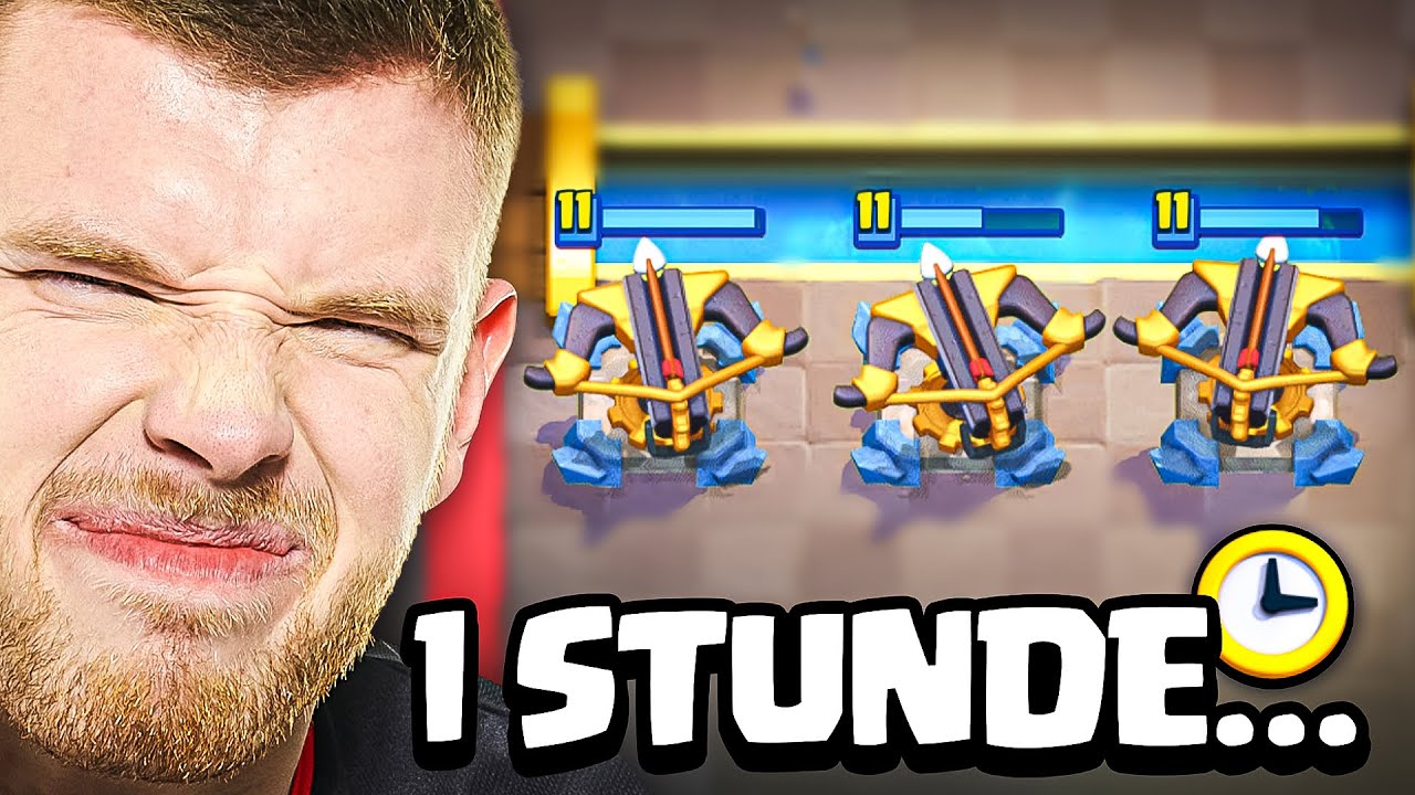 😫🤢Ich spiele 1 STUNDE lang NUR X-BOGEN... (und werde zum Pro?!) | Clash ...