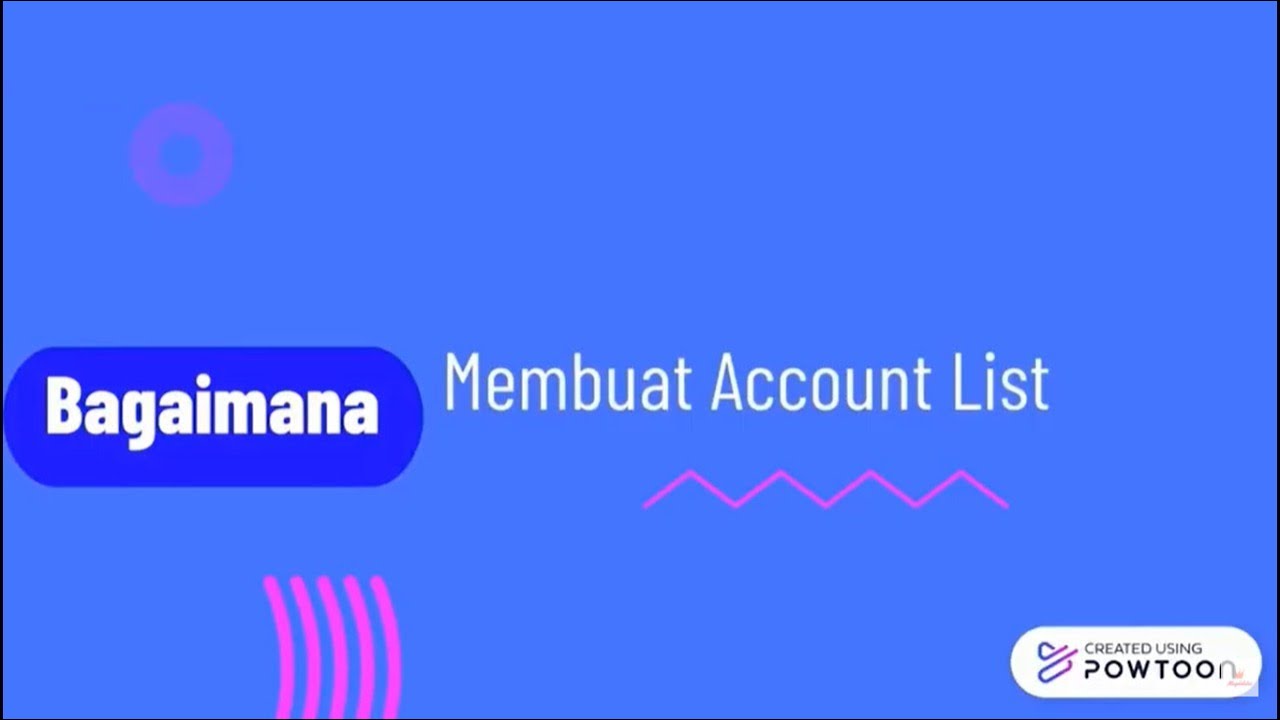 Cara membuat Account List pada MYOB Part I - YouTube