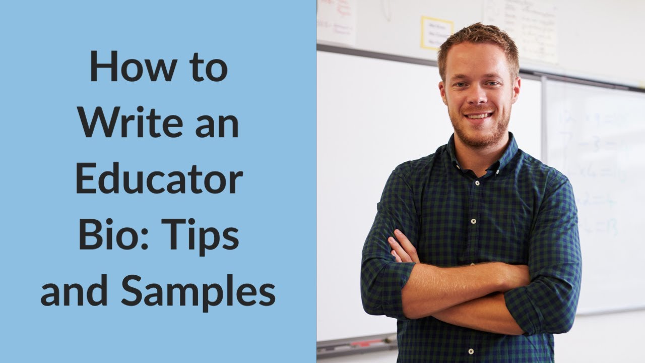 How to Write an Educator Bio - Tips and Samples - YouTube