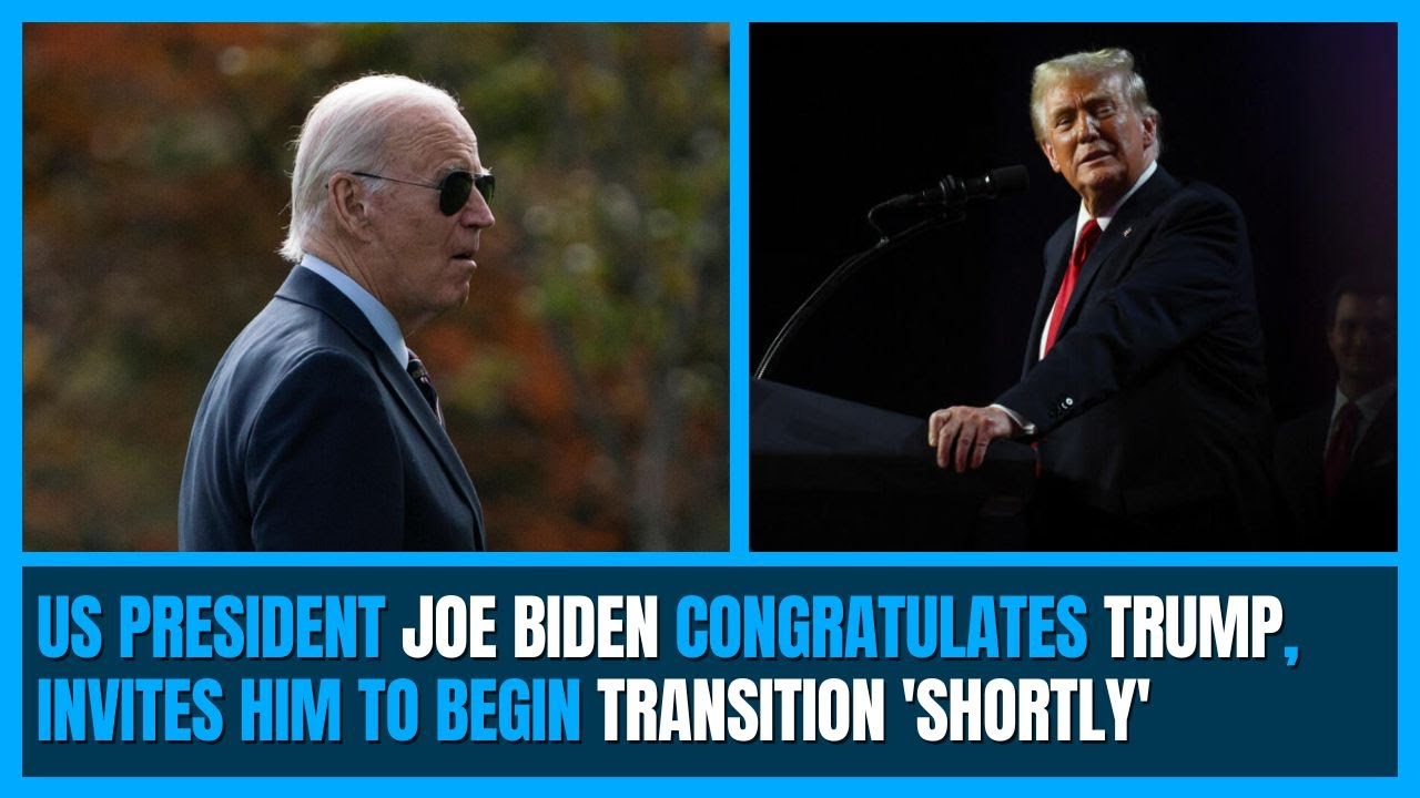 US president Joe Biden congratulates Trump, invites him to begin ...