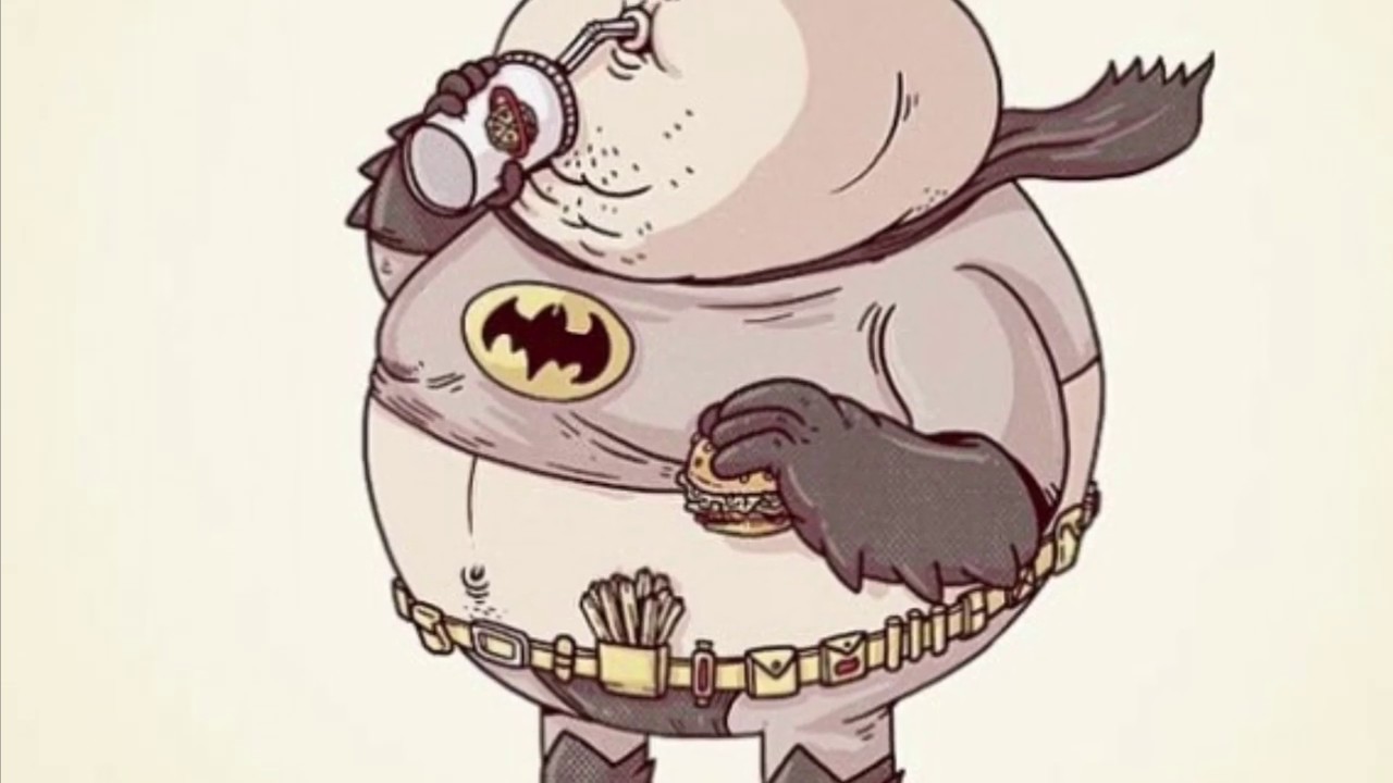 How To Draw Your Own Marvel Fat Batman - YouTube