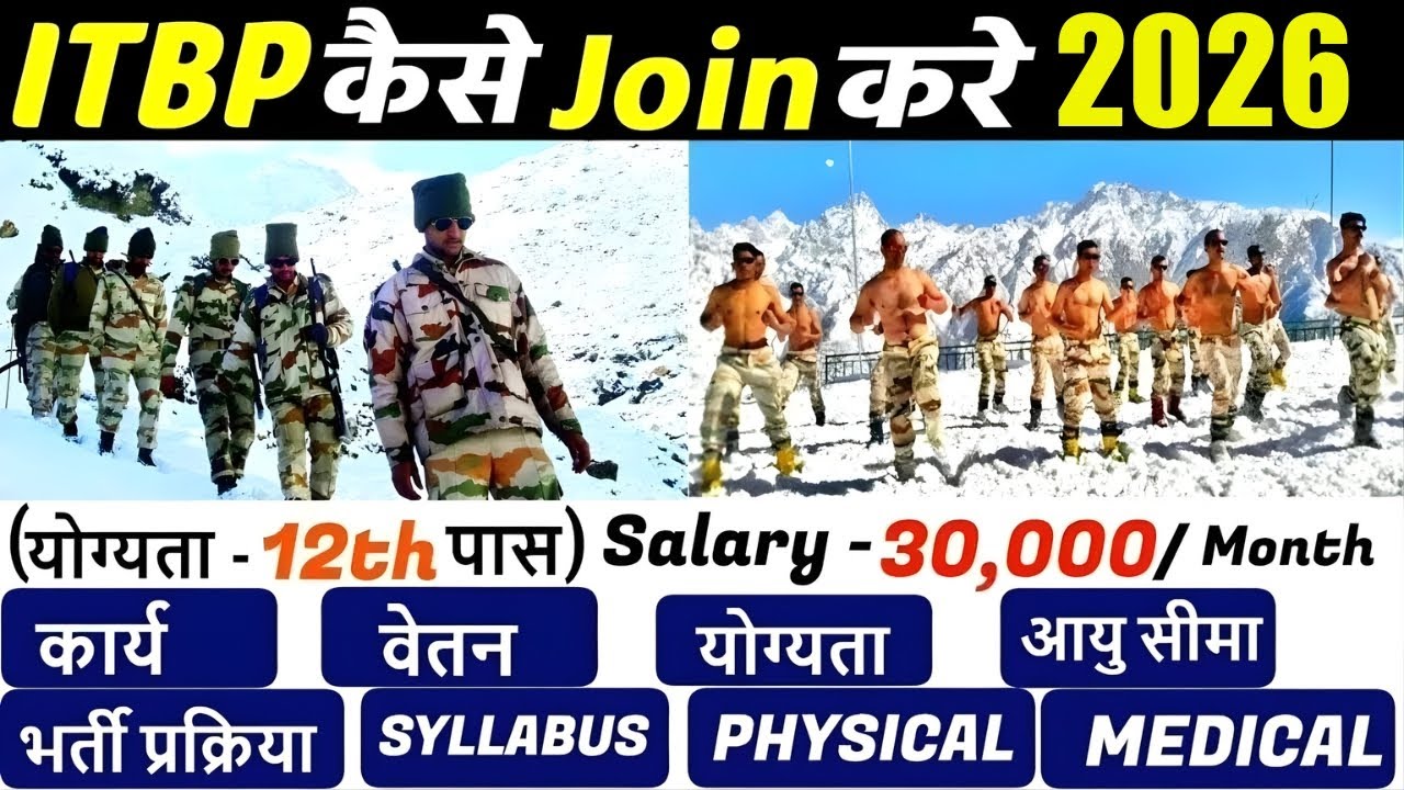 ITBP Kaise Join Kare | ITBP Ka Kya Kaam Karta hai #itbp_new_recruitment ...