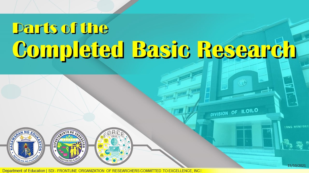 Parts of the Completed Basic Research || BERF and NON-BERF - YouTube