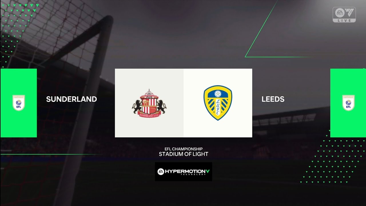 FC 25 LEEDS UNITED VS SUNDERLAND EFL CHAMPIONSHIP 4K HDR XBOX GAMEPLAY ...