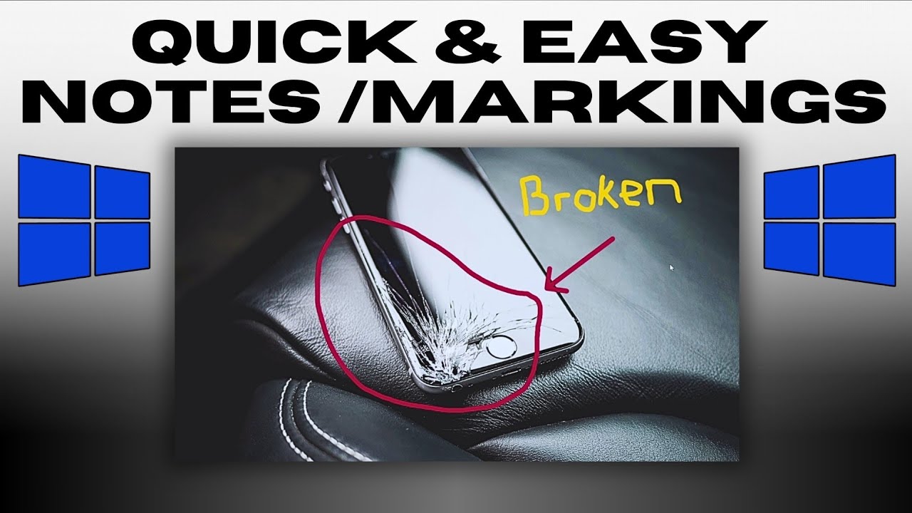 How To Add Quick Notes/Markings on Photos in Windows 11 | Markup Images ...