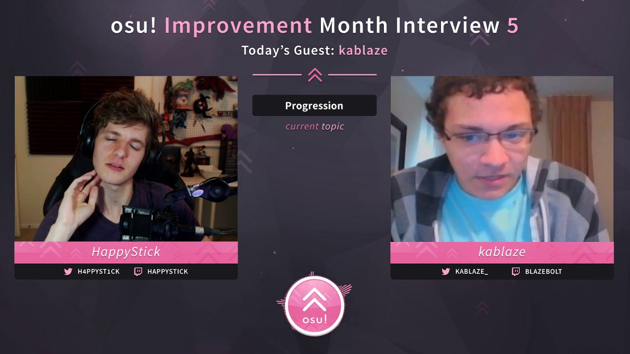 kablaze Interview - HappyStick osu! Improvement Month - YouTube