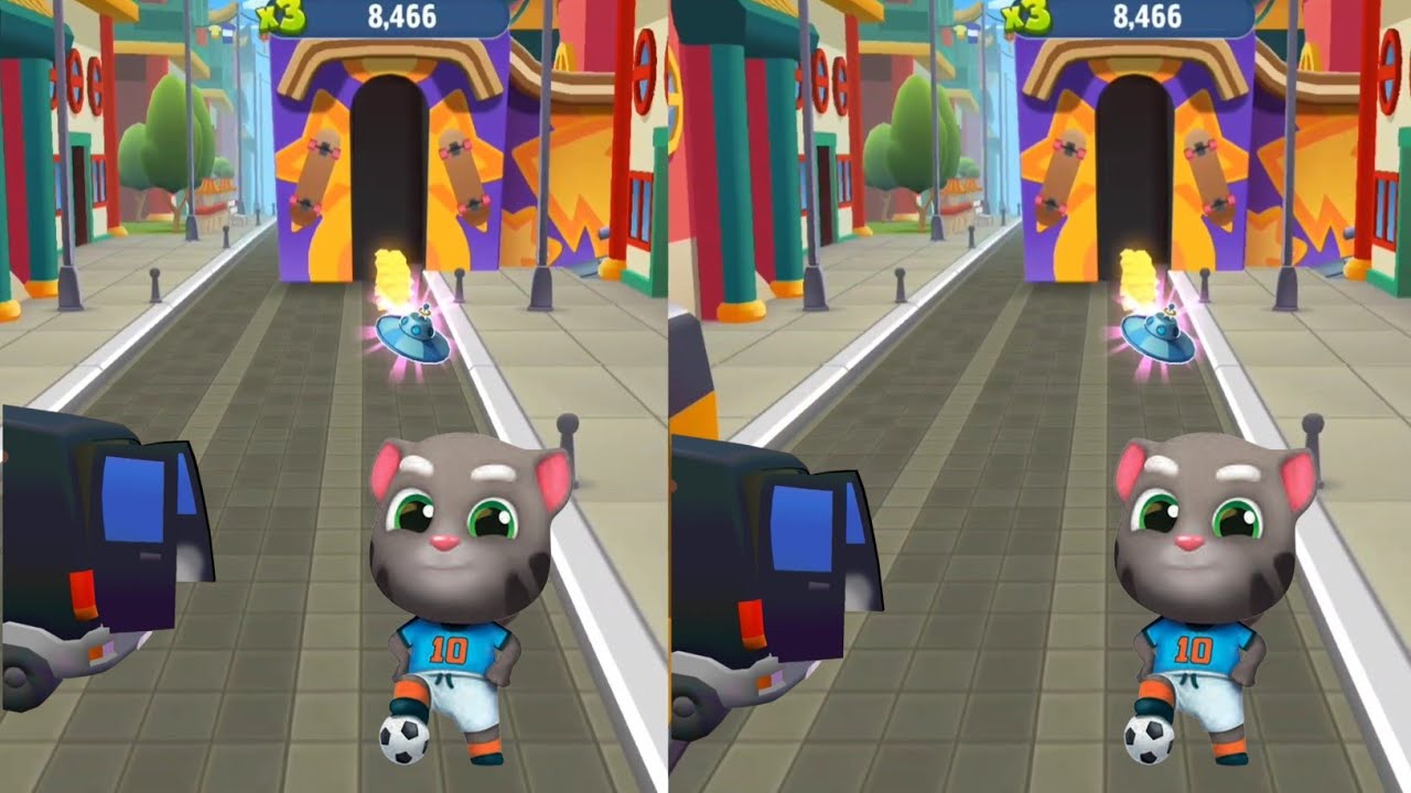 Talking Tom Gold Run Skateboard - Football Tom vs Football Tom ...