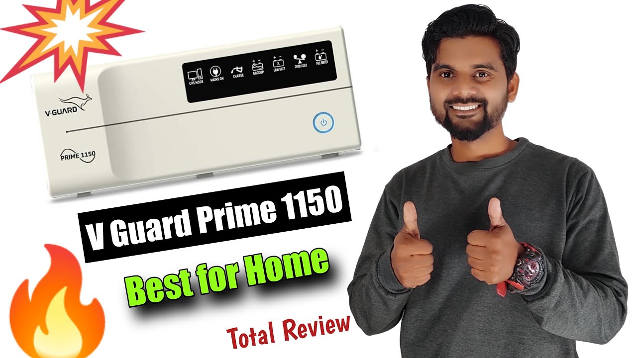 V-Guard Prime 1150 Digital Inverter UPS,white | Prime 1150 Digital-UPS ...